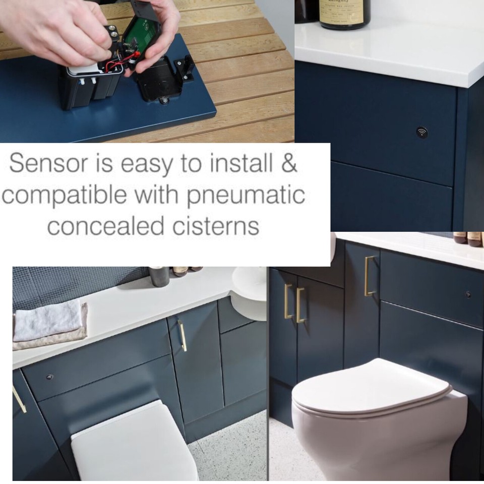 Touchless Bottom Entry Concealed Contactless Flush Sensor Toilet ...