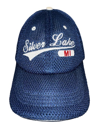 Silver Lake, MI Blue w White Hat Cap S/M 100% Cotton JHATS | eBay