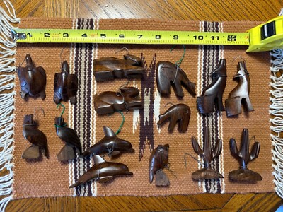 1 or 15 Mini Seri Mexican Indian Animal Ironwood Carvings (ornaments ...