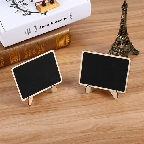 Rectangular Wooden Cute Mini Notice Board With Stand Blackboard ...