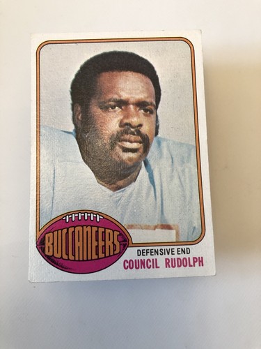 1976 TOPPS COUNCIL RUDOLPH #338 TAMPABAY BUCS FOOTBALL CARD Original ...