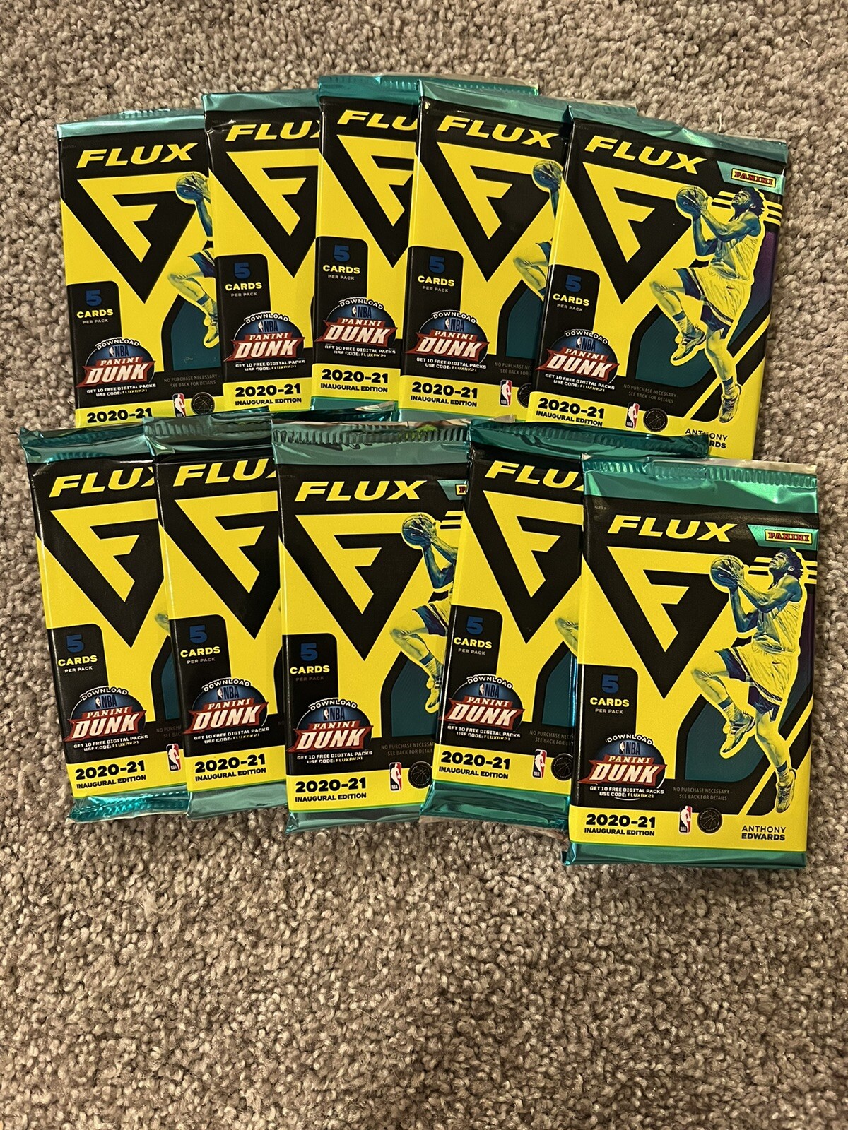 Panini 2020-21 Flux Basketball Hobby Box - 10 Packs for sale online | eBay