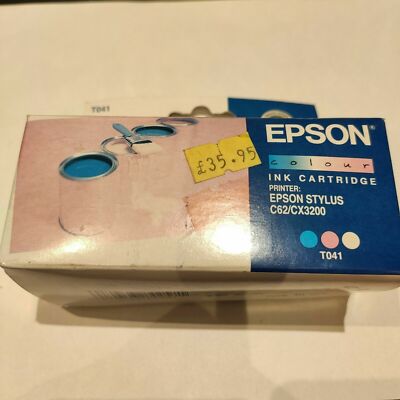 Genuine OEM Epson T041 Stylus C62 CX3200 Printer Ink Tank Cartridge ...