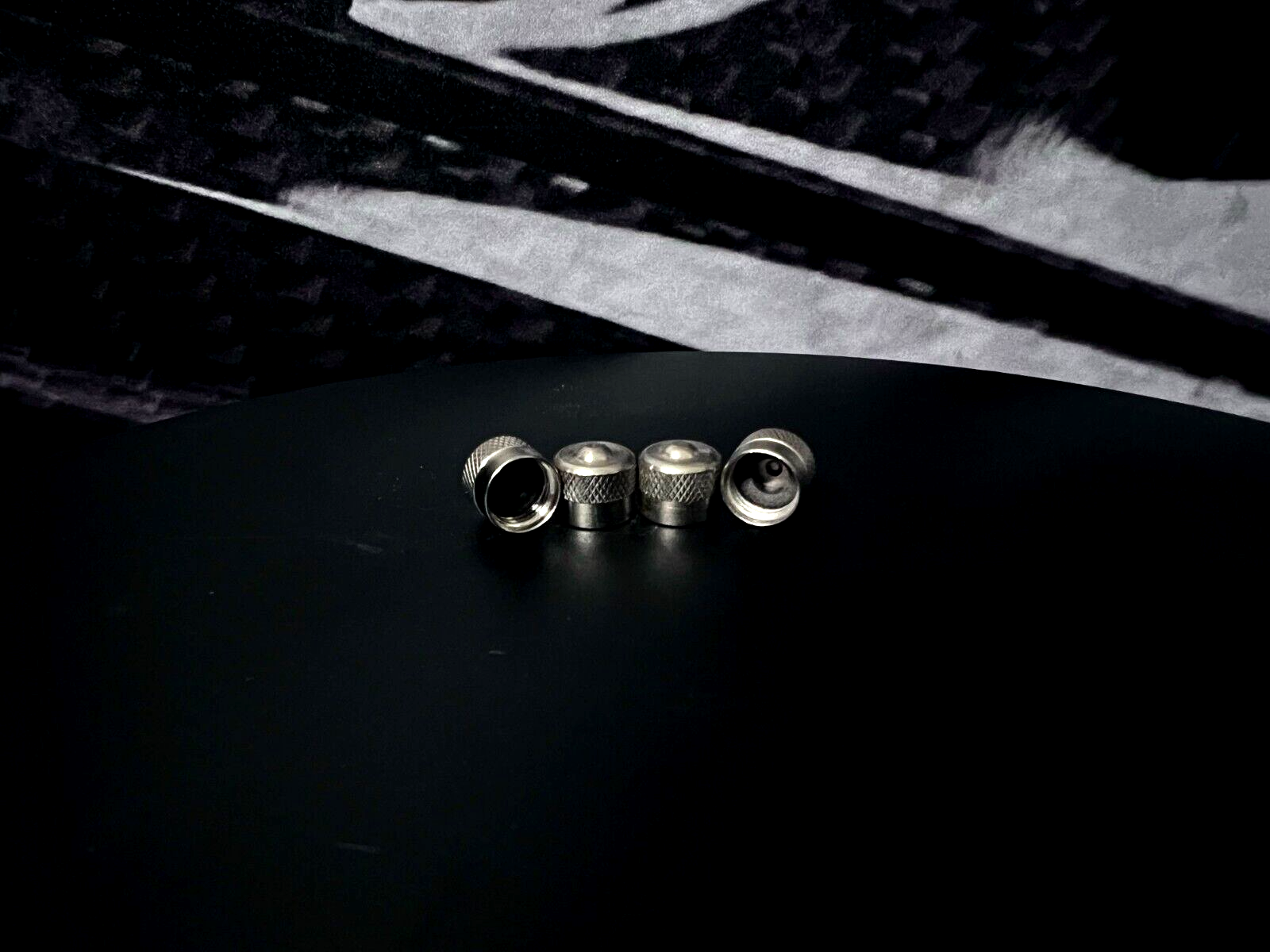 NEW Genuine Mercedes Benz Silver Chrome Metal Valve Caps Set X4 ...