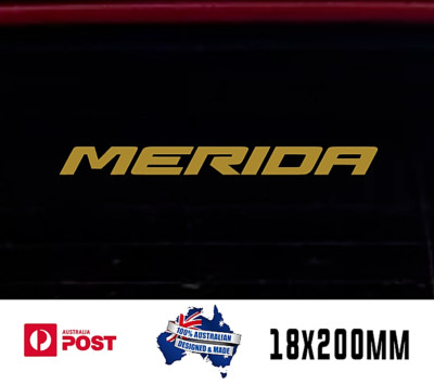 2x Merida Bikes Windshield Windscreen Sticker Decal 200mm GOLD | eBay ...