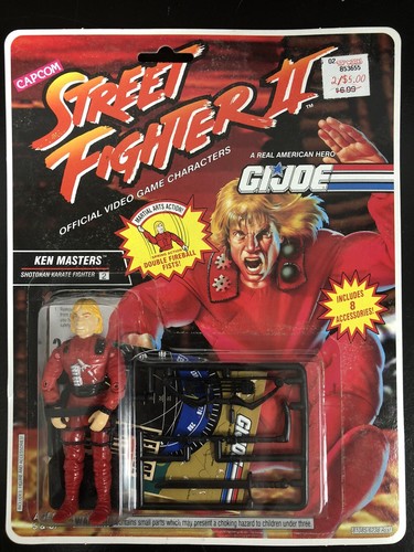 Vintage 1993 GI Joe CAPCOM Street Fighter 2 -Ken Masters Shotokan ...