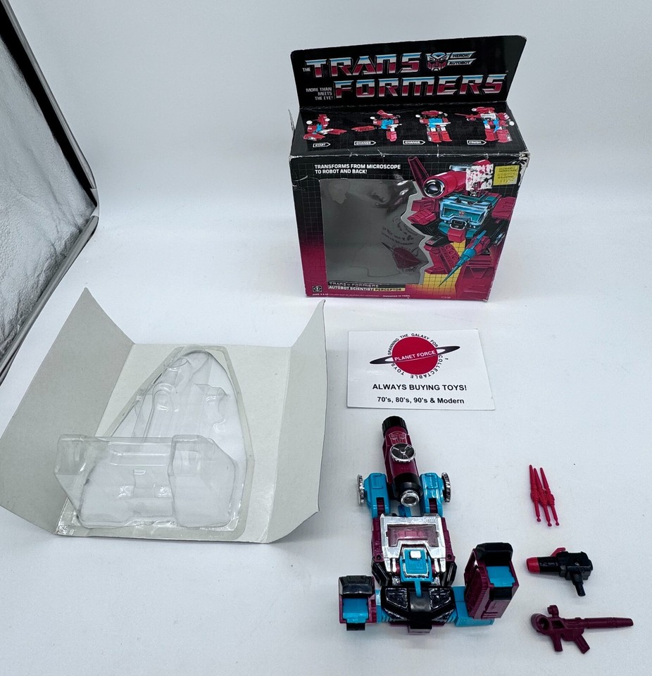 1985 Perceptor Complete With Box & Front Bubble Insert G1 Transformer ...