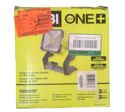 OPEN BOX - RYOBI P721 18v Hybrid LED Work Light (TOOL ONLY) | eBay
