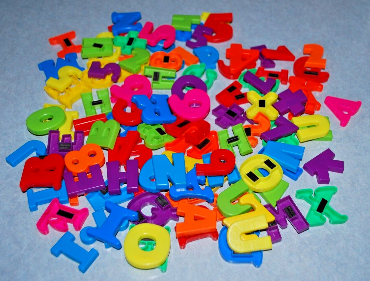 Magnetic Letters Numbers Alphabet ABC 123 Fridge Magnets Preschool ...