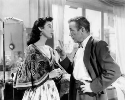 Ava Gardner as Maria Vargas and Humphrey Bogart as Harry Dawes in - Old ...
