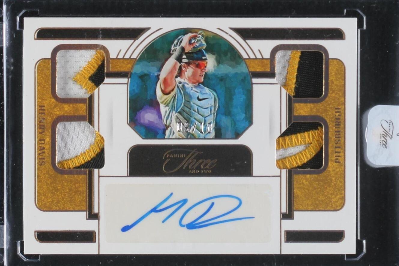 2023 Panini Three and Two - Quad Jersey Autographs Henry Davis #QJA-HD ...