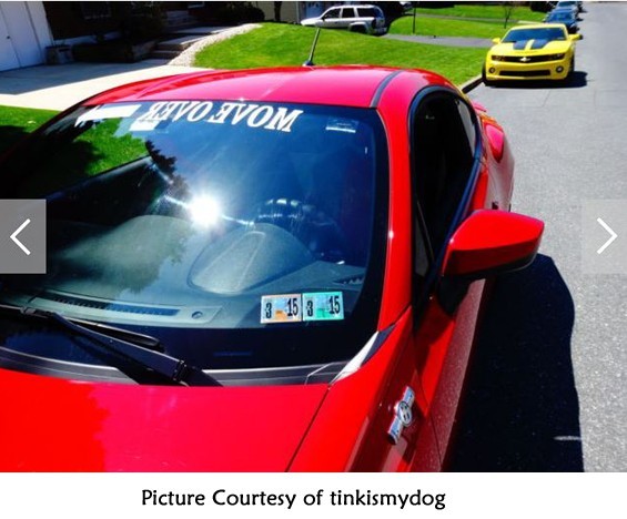 "Move Over" Arrow funny Decal Sticker window car truck Graphic racing ...