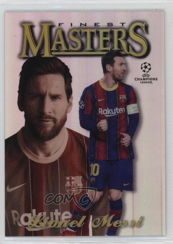 2020-21 Topps Finest UCL 1997 Topps Finest Masters Lionel Messi #97F-LM ...