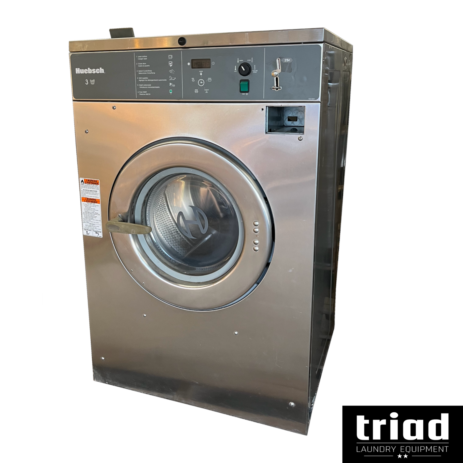 '10 Huebsch 30lb Coin Op 1PH Commercial Washer Laundromat Speed Queen ...