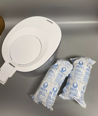 Brita Water Filtration Lid Assembly Includes 2 Filters Model OB03 New w ...