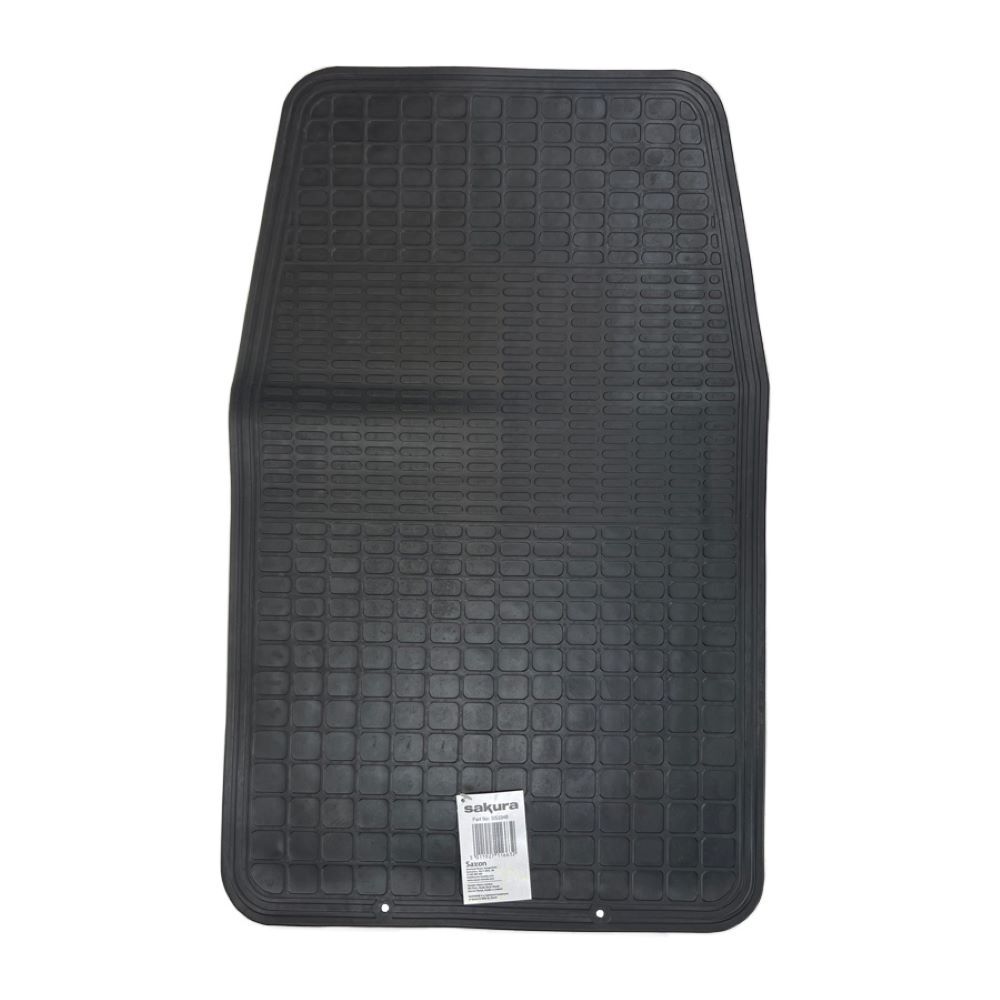 Universal Front Rubber Car Mat Flexible Weather Resistant Single Rubber ...