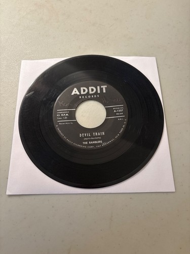 THE RAMBLERS DEVIL TRAIN/ RAMBLING 7" VINYL 45 RPM 1960 ON ADDIT GARAGE ROCK VG | eBay