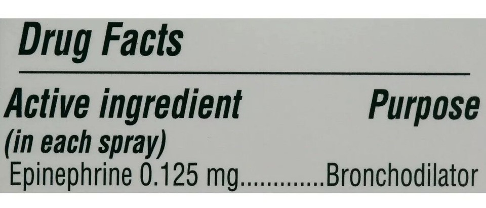 Primatene Mist Epinephrine Inhalation Aerosol, 160 Metered Sprays | eBay