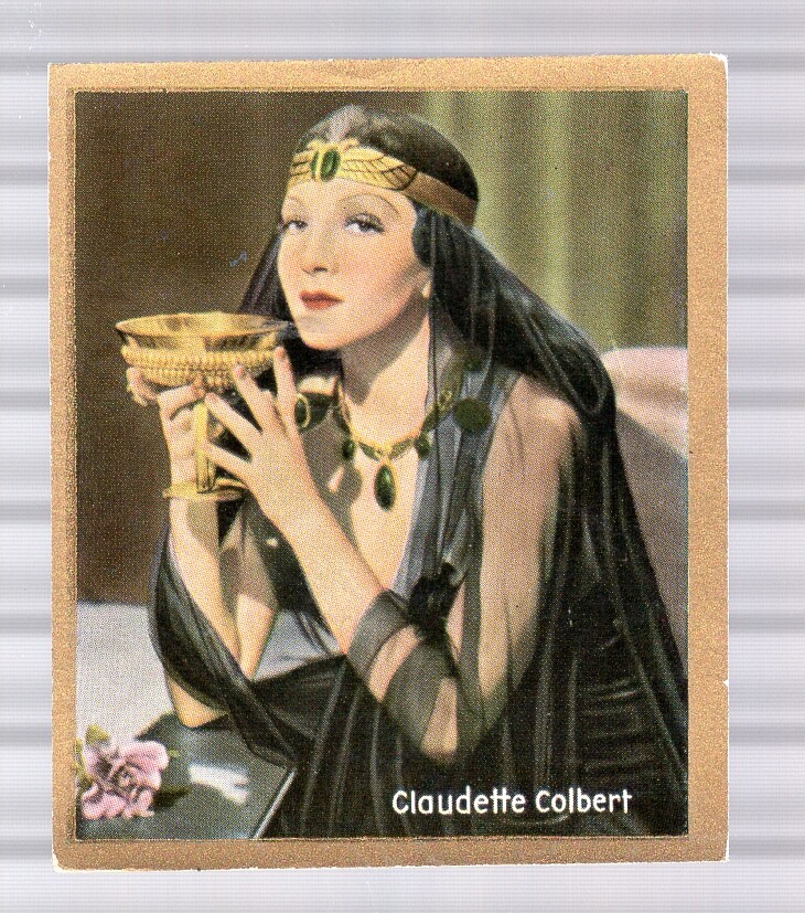 CLAUDETTE COLBERT - MOVIE STAR TRADING CARD- CONSTANTIN FILMBILDER ...