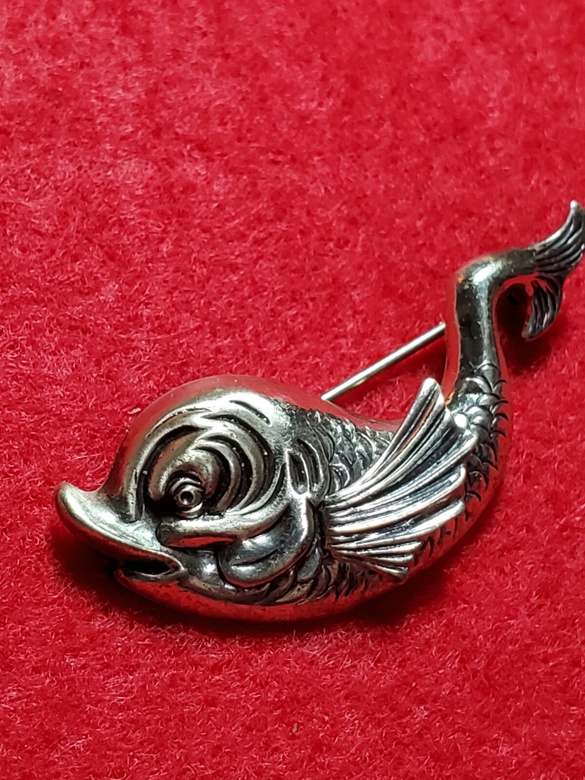 Vintage Beau Sterling Dolphin Pin , Old Style Dolphin Fish Brooch. | eBay