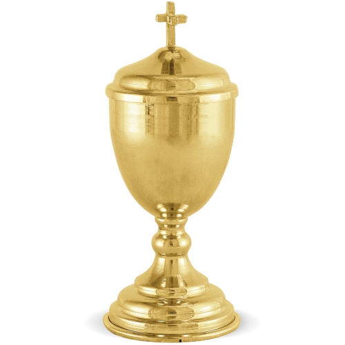 Gold Plated Brass Ciborium Altar Church Liturgy Holy Communion Chalice ...
