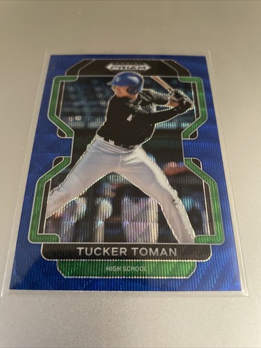2022 Panini Prizm Draft Picks - Tucker Toman #PDP77 Blue Wave Prizm (RC ...
