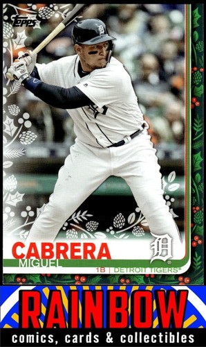 2019 Topps Holiday #HW107 Miguel Cabrera | eBay