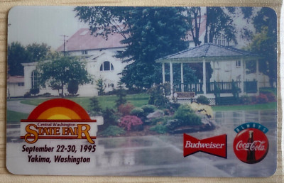 Coca Cola Phone Card Coke Central Washington State Fair 1995 Yakima Bud ...