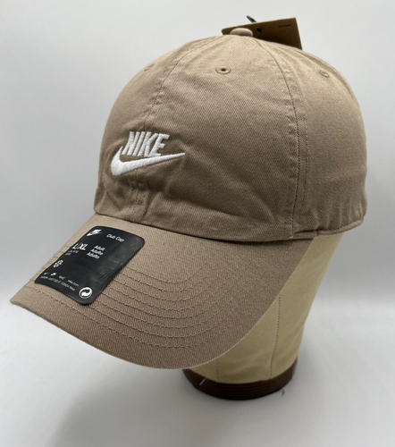 Nike Taupe Billed Club Cap White Futura Logo Size L/XL FB5368-247 | eBay