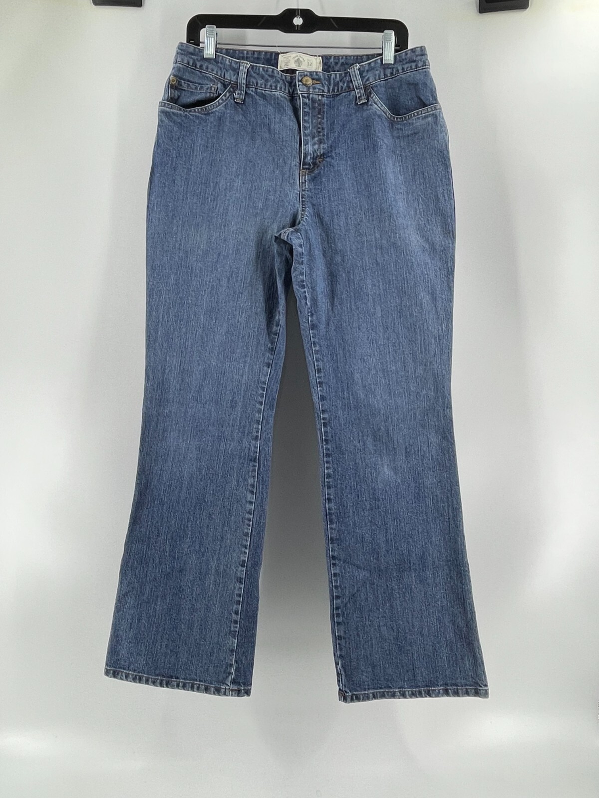 Izod Jeans Modern Fit Boot Cut Hi-Rise Size 12 Women's Denim Flap ...