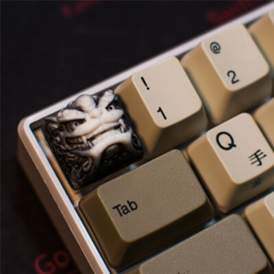 Chinese Style Lion Head Keycap Beast Resin Key Cap For Cherry MX ...