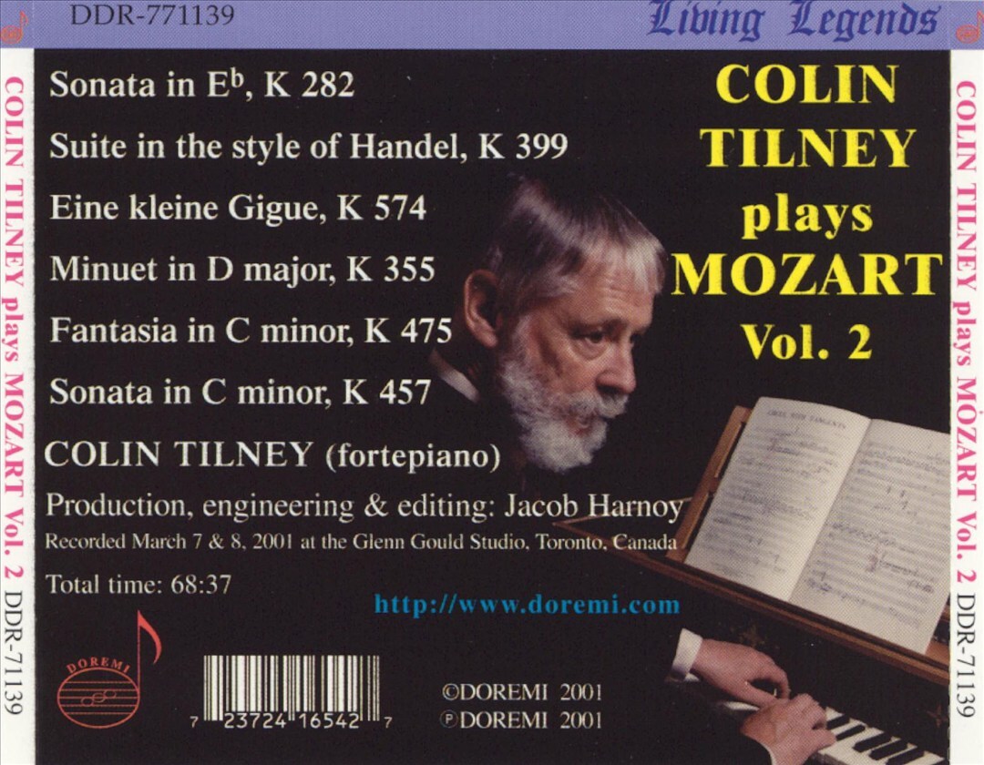 COLIN TILNEY COLIN TILNEY PLAYS MOZART, VOL. 2 NEW CD 723724165427| eBay