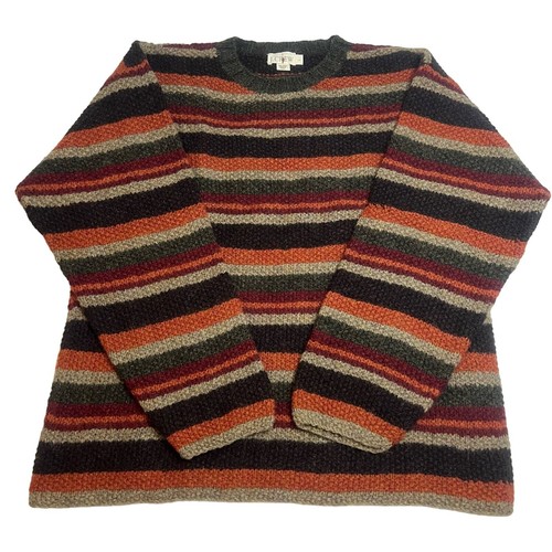 J.Crew Oarsman Striped 100% Wool Sweater Crewneck Size Large ...