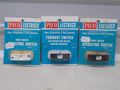 PECO-PL 16-2 PKS-OPERATING SWITCH & 1PK -TURNOUT SWITCH-HO SCALE | eBay
