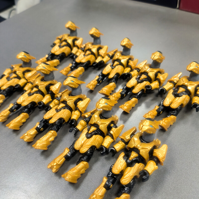 10X Mega Bloks HALO Blue Covenant Combat Yellow Elite Ultra 5 Figure ...