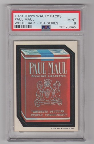 1973 Topps Wacky Packages 1st Series RARE * Paul Maul * PSA 9 | eBay