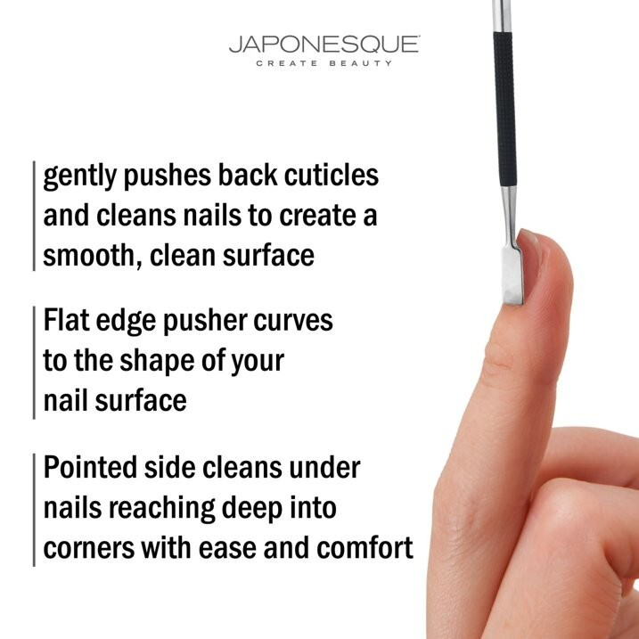 Japonesque Soft Touch Nail Stainless Steel Salon Quality Cuticle Pusher ...