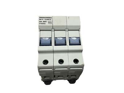 Socomec modular fuse holder, accepts Class CC fuses, 30A, 600 VAC, 3 ...