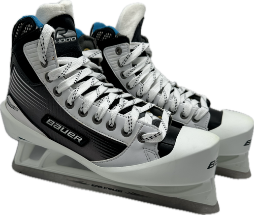 NWOB Bauer Reactor 4000 Super. Stainless Hockey Goalie Skates | eBay