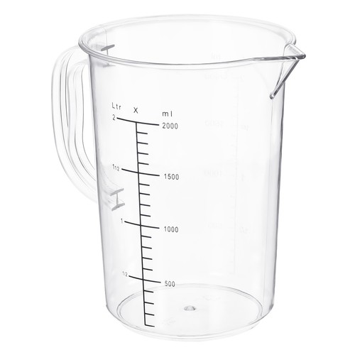 Graduato Bicchiere,2000ml PC Plastica Liquido Misuratore Bicchiere ...