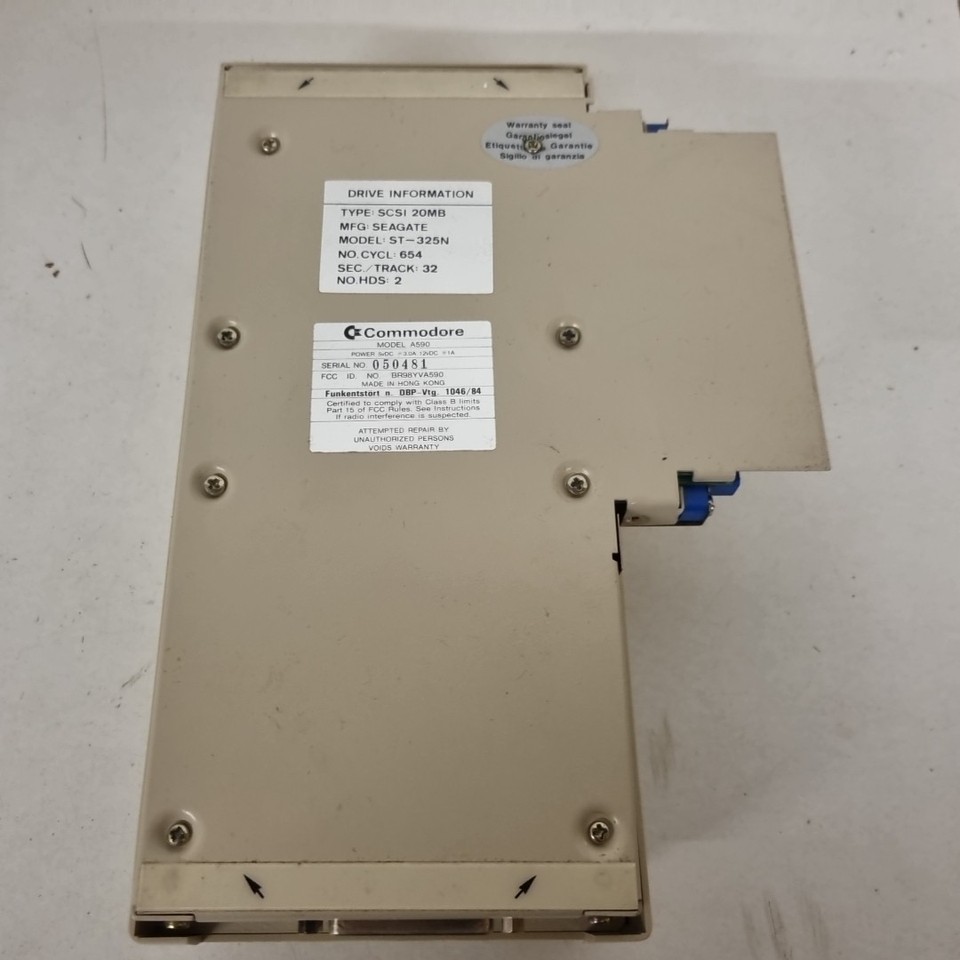 Commodore Amiga A590 20MB Hard Drive Plus - Unit Only - UNTESTED ...