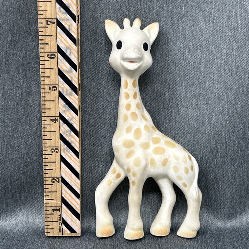 Vintage Rubber Giraffe Toy Tall Soft Squeeze Animal Marked 323045 SEE ...