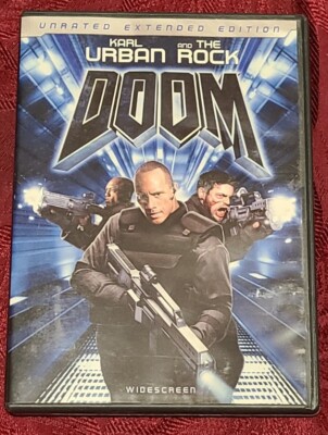 Doom DVD (2005) USED Good Cond Unrated Extended Edition Dwayne The Rock ...