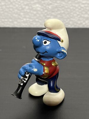 Clarinet Marching Music Band Smurf Figurine Figure Small Miniature ...