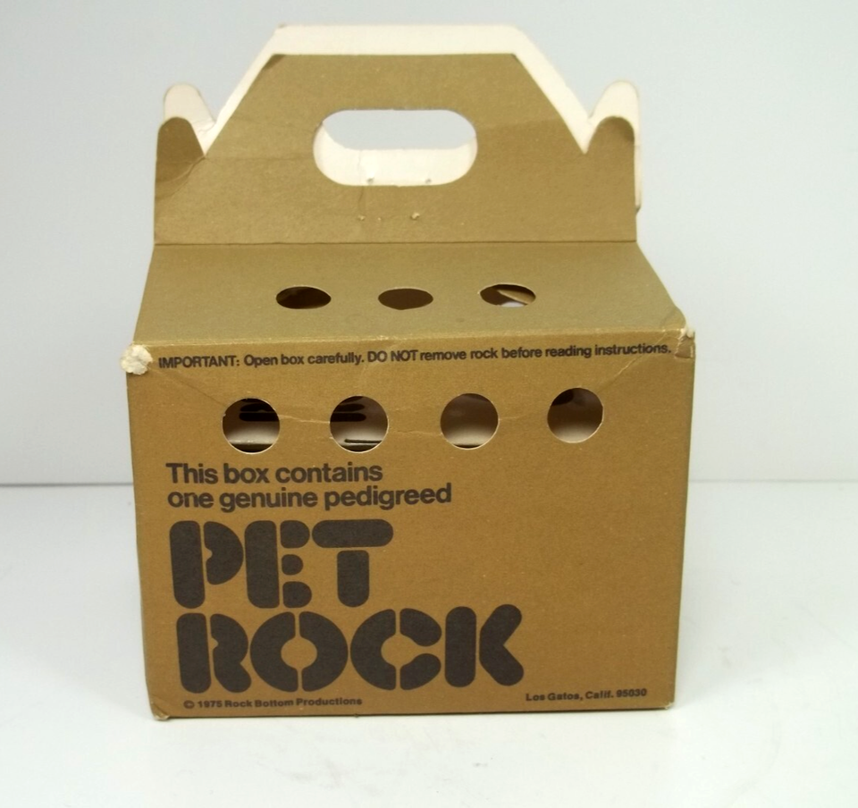 Vintage Original Pet Rock 1975 Rock Bottom Productions MCM | eBay