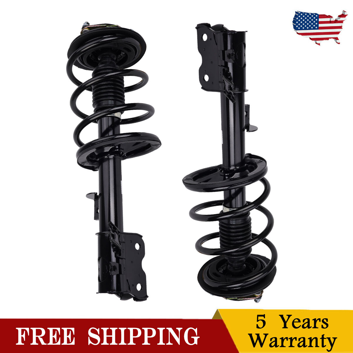 2pcs Front Complete Struts w/ Coil Spring For 2003-2007 2008 Infiniti ...