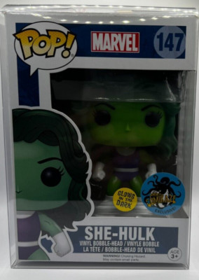 Funko Pop Marvel She Hulk #147 GITD Comikaze Exclusive F2 | eBay