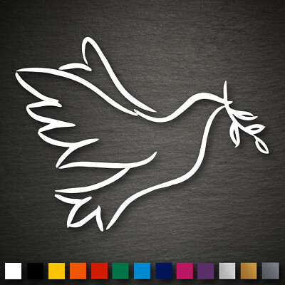 14346 Friedenstaube Aufkleber 117x90mm Frieden Taube Peace Dove Sticker ...