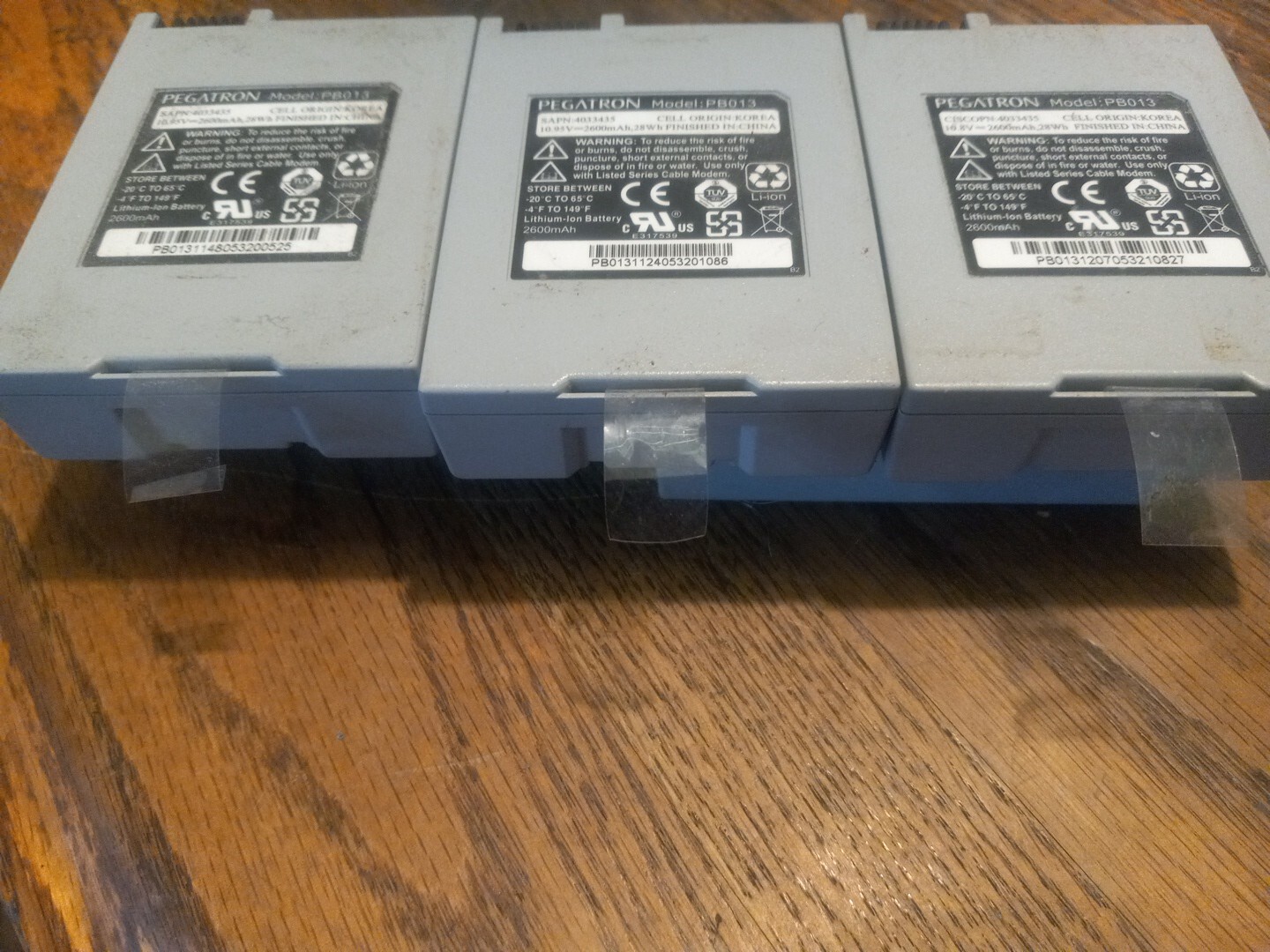 Lot of 5 Pegatron PB013 Modem Battery 18650 For DPQ3925 DPQ3939 DPQ3212 ...