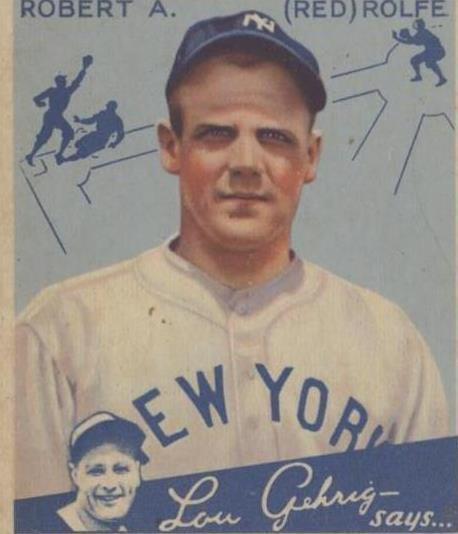 1934 Goudey Big League Chewing Gum - R320 Red Rolfe #94 (RC) for sale ...